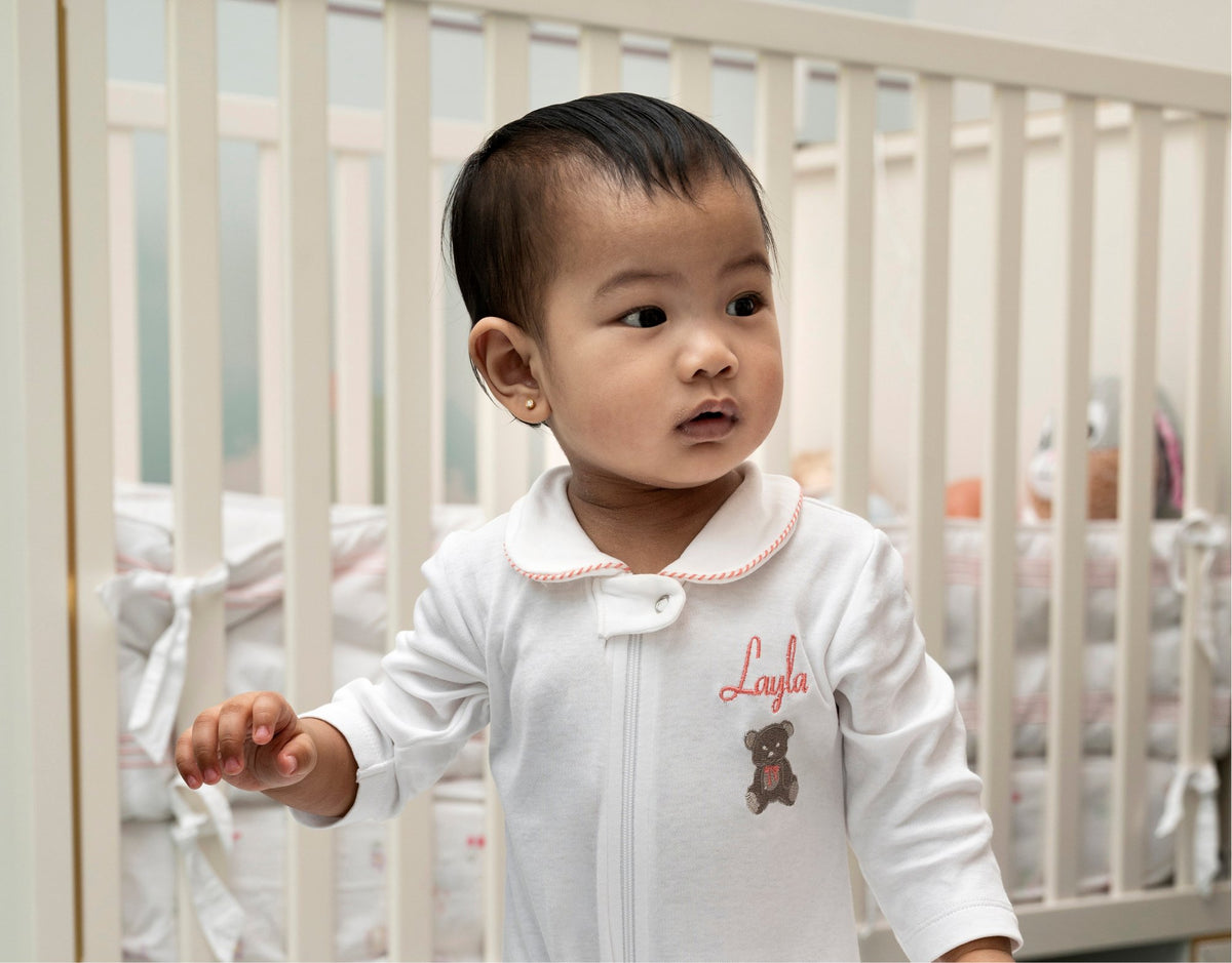 Personalised Baby Sleepsuits | Little IA